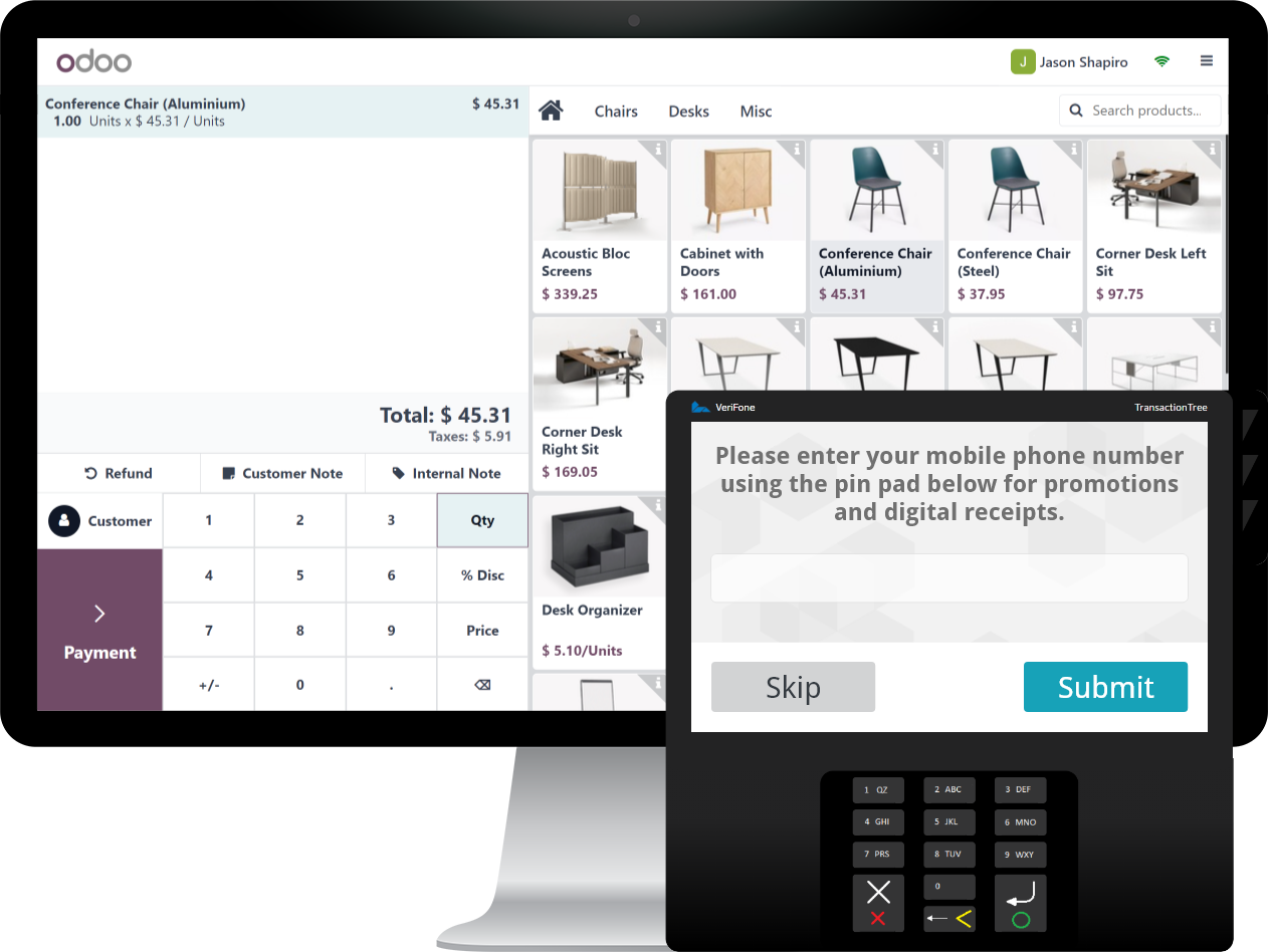 Clerkless Integration: Odoo POS - TransactionTree